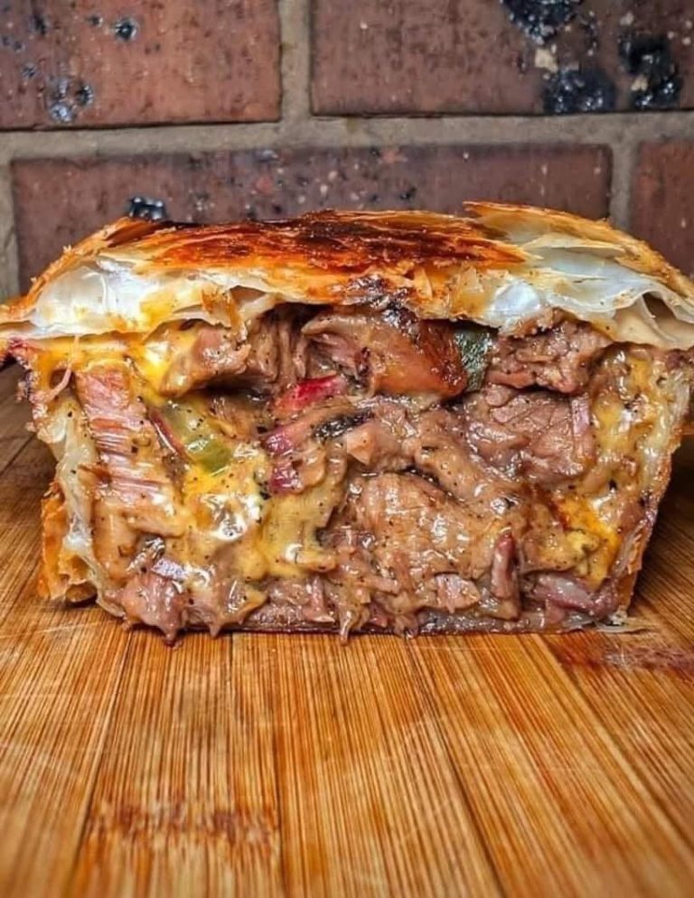 Beef Brisket and Cheese Puff Pastry Pie – Yum Recipes