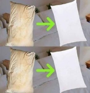 How to Naturally Whiten and Restore Yellow Pillows to Brilliant Clean ...
