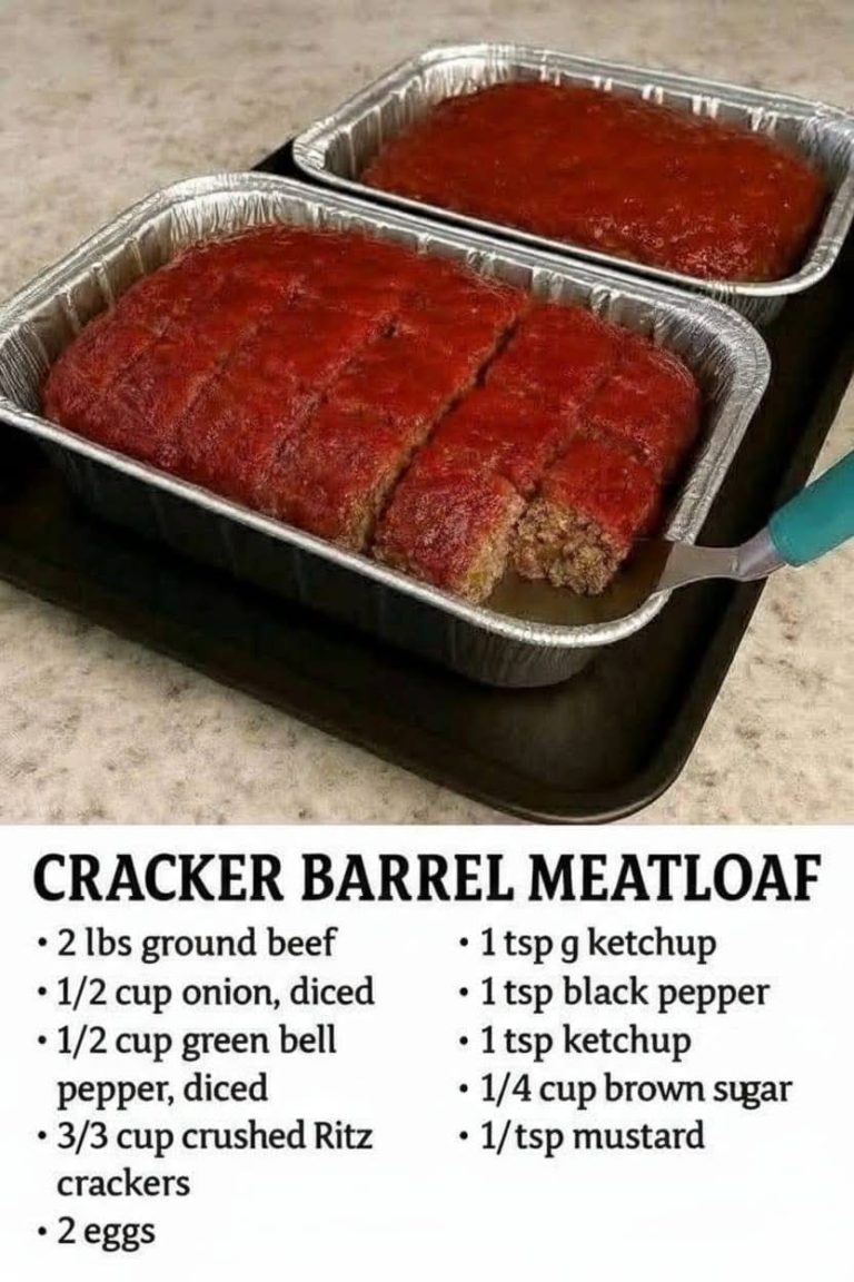 Cracker Barrel–Style Meatloaf (Don’t Lose This Recipe!) – Yum Recipes