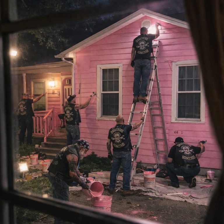 Bikers Were Painting My Dead Mother’s House Pink At 4AM And I Didn’t ...