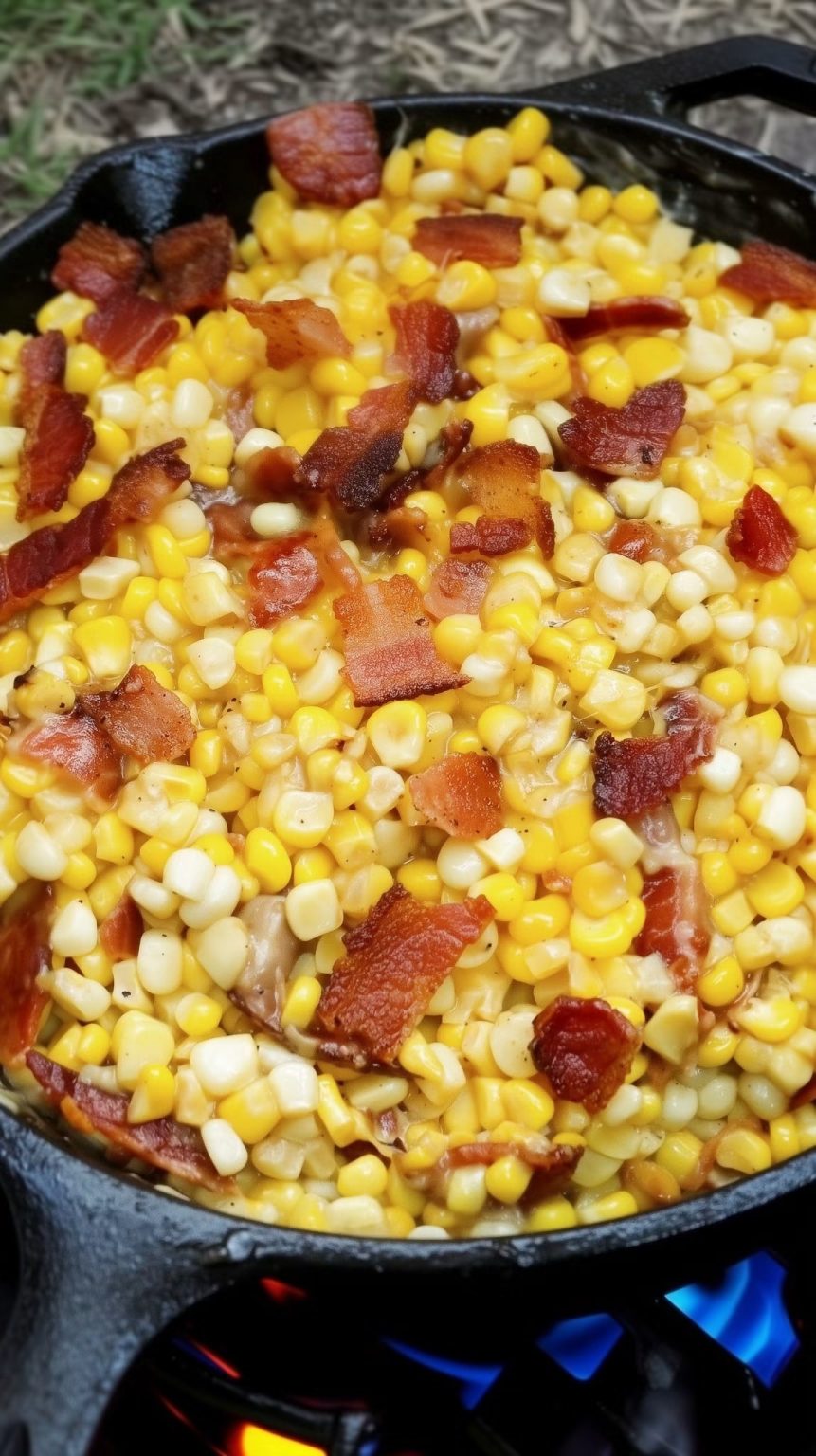 Skillet Butter Corn with Crispy Bacon – Yum Recipes