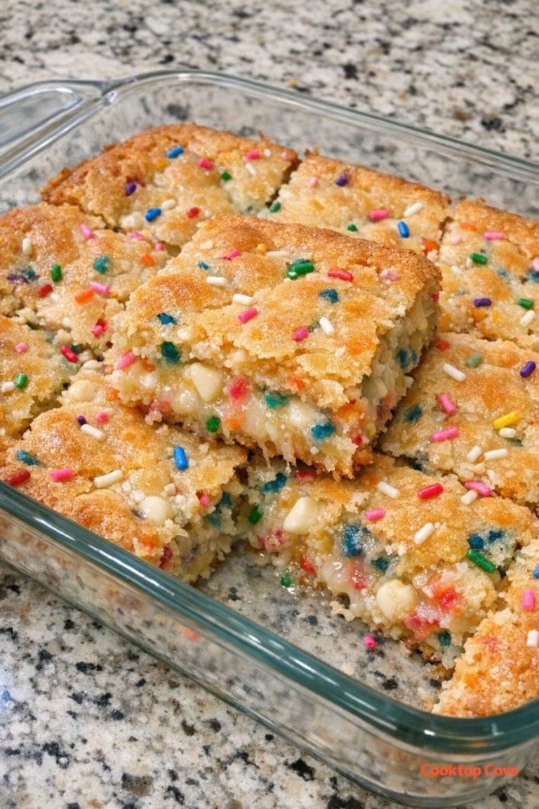 Funfetti Cookie Bar Blondies – Yum Recipes